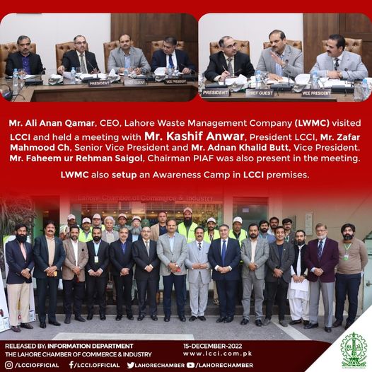LCCI PRESIDENT 15.12.2022 – Kashif Anwar